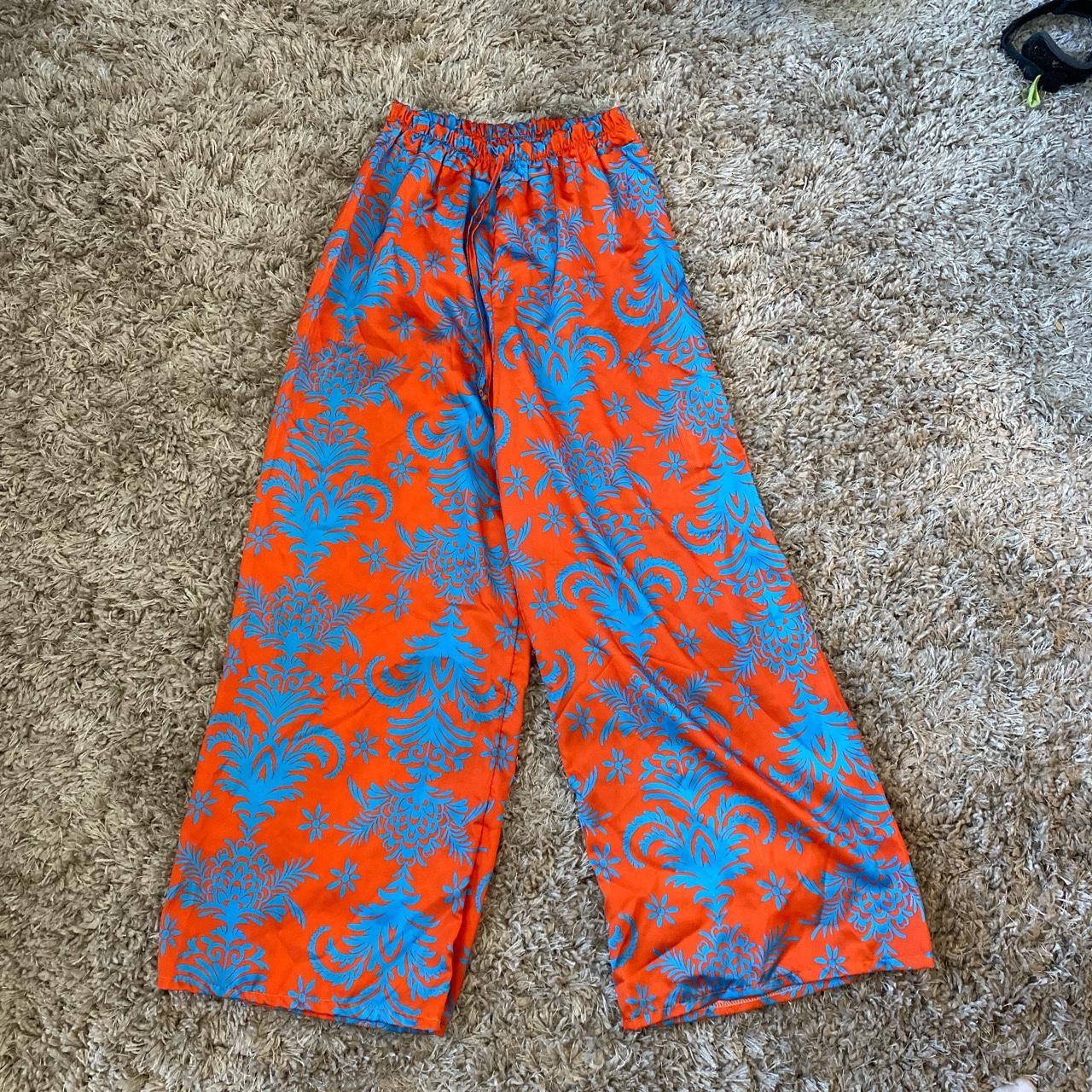 flowy silk pants bought at a market in the south of... - Depop