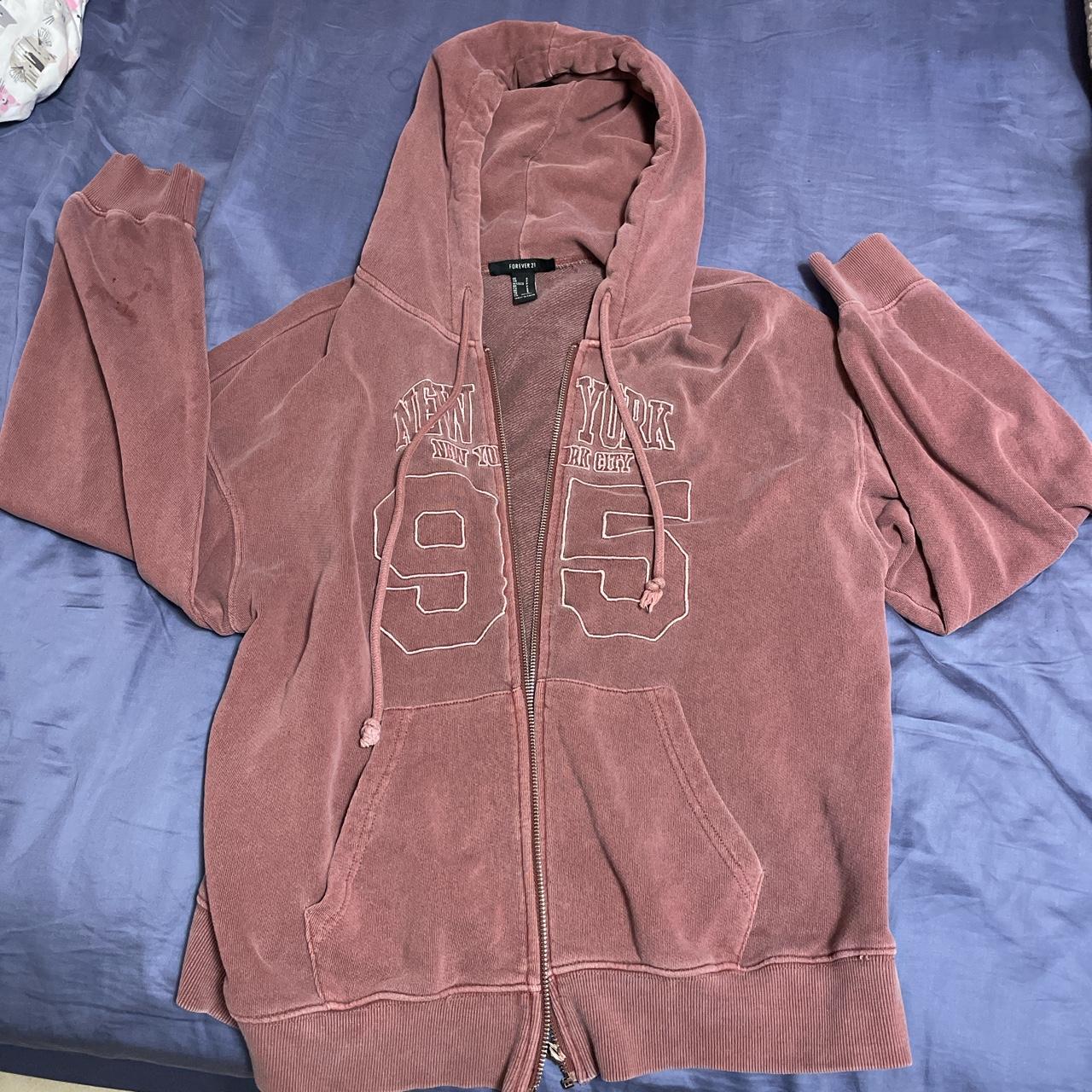 Forever 21 Women's Red Hoodie | Depop