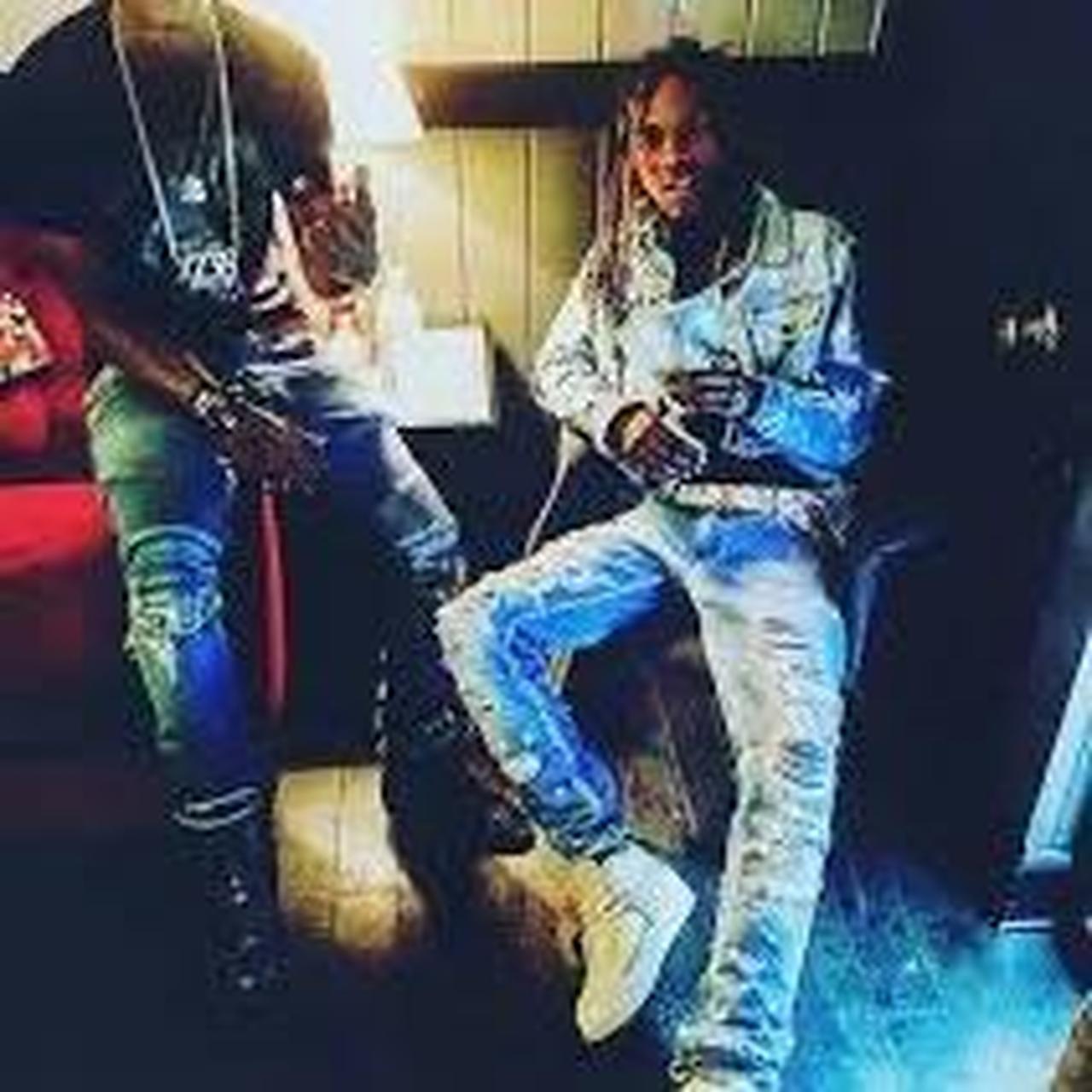 fetty wap robin jeans waist 34 inseam 34 rare... - Depop