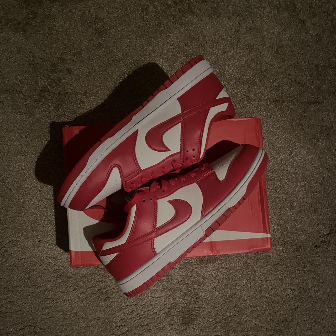 nike sb dunk "university red/ st john" size... - Depop