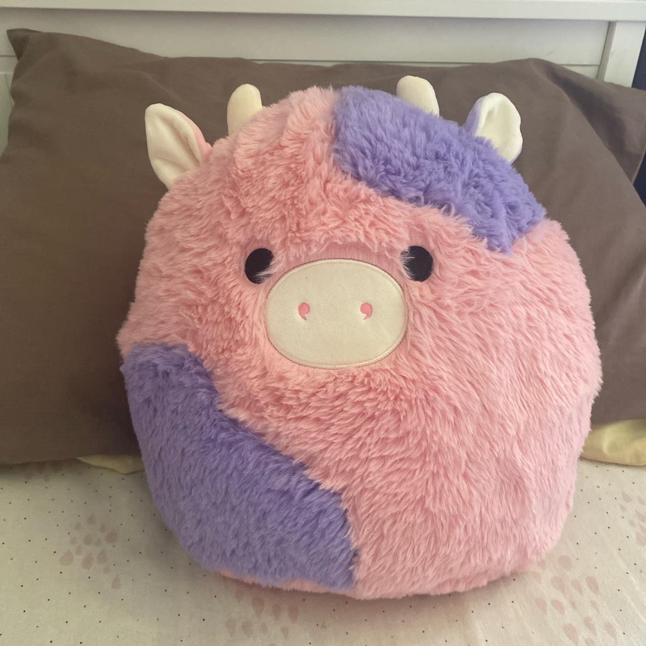 - 12inch fuzzamallow patty the pink cow! 🐮 - only... - Depop