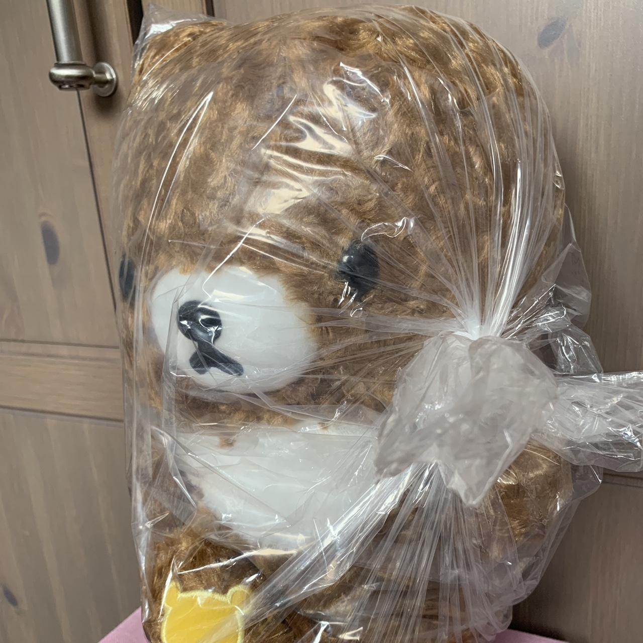 San-x rilakkuma chairokoguma premium rose boa plush,... - Depop