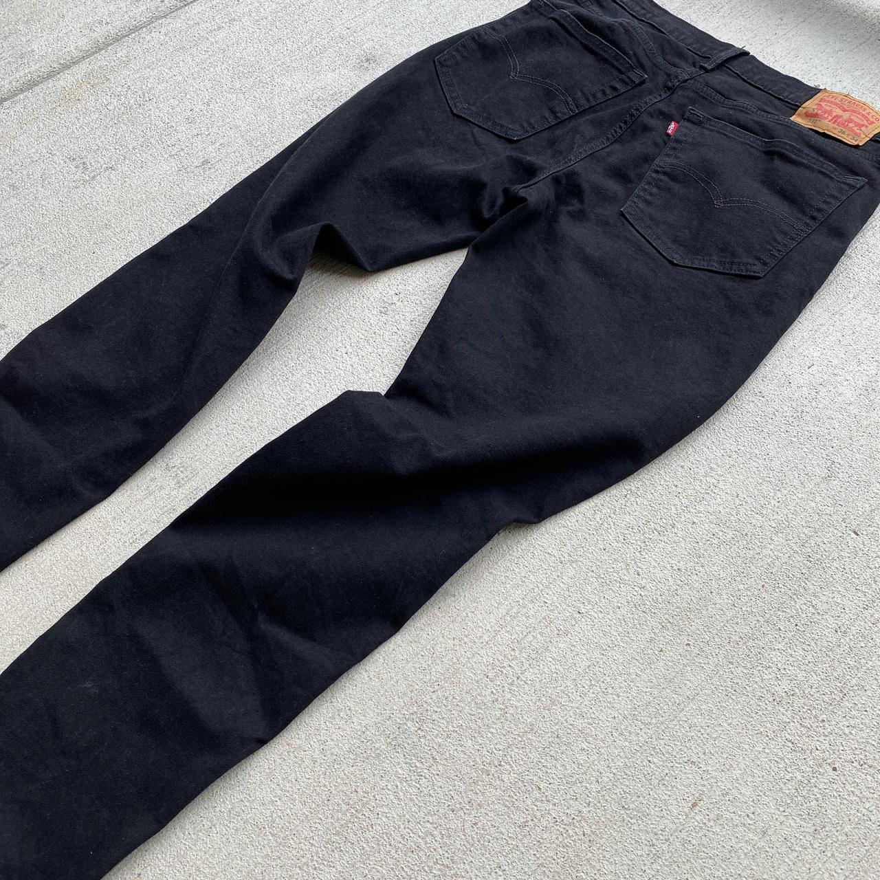 ATL CUSTOM DISTRESSED BLACK SKINNY JEANS SUPER HARD... - Depop