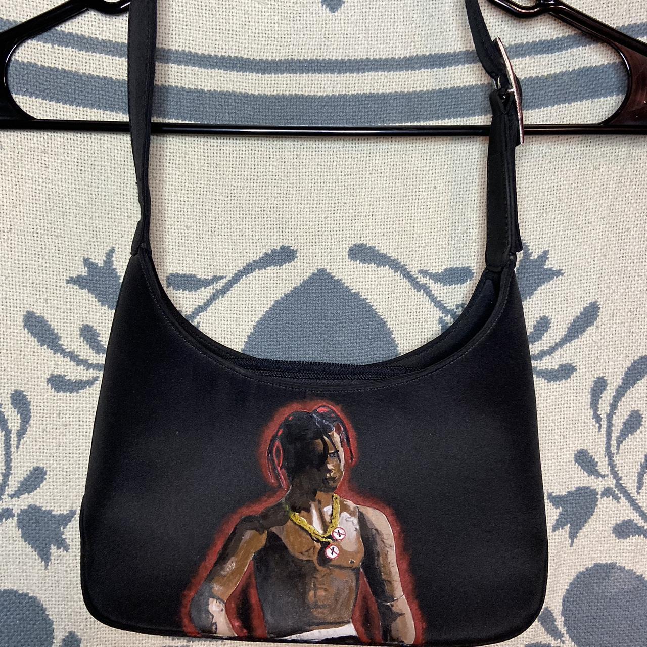 Custom hand painted Travis Scott purse :) - Depop