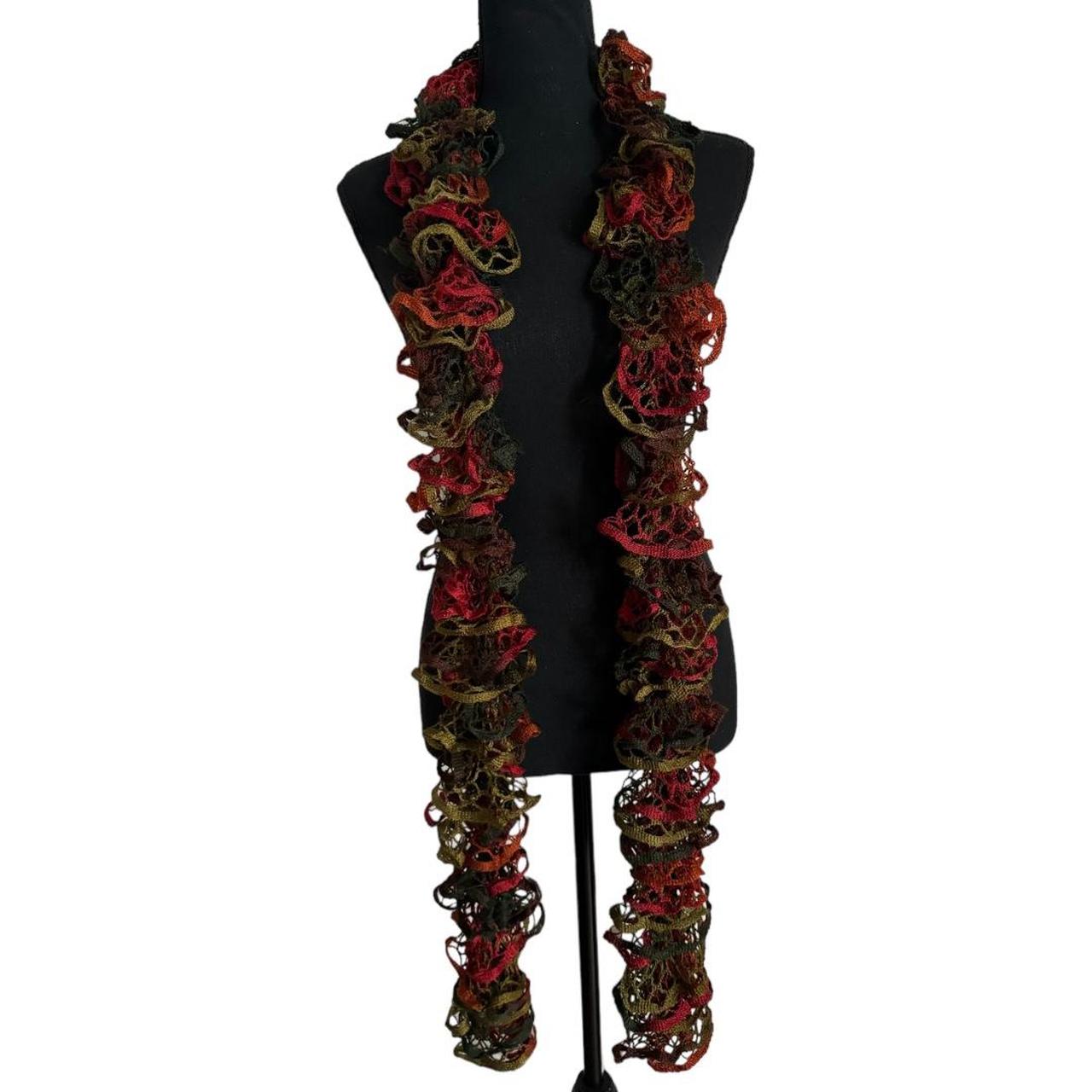 Boho fall colors scarf A unique and fun piece... - Depop