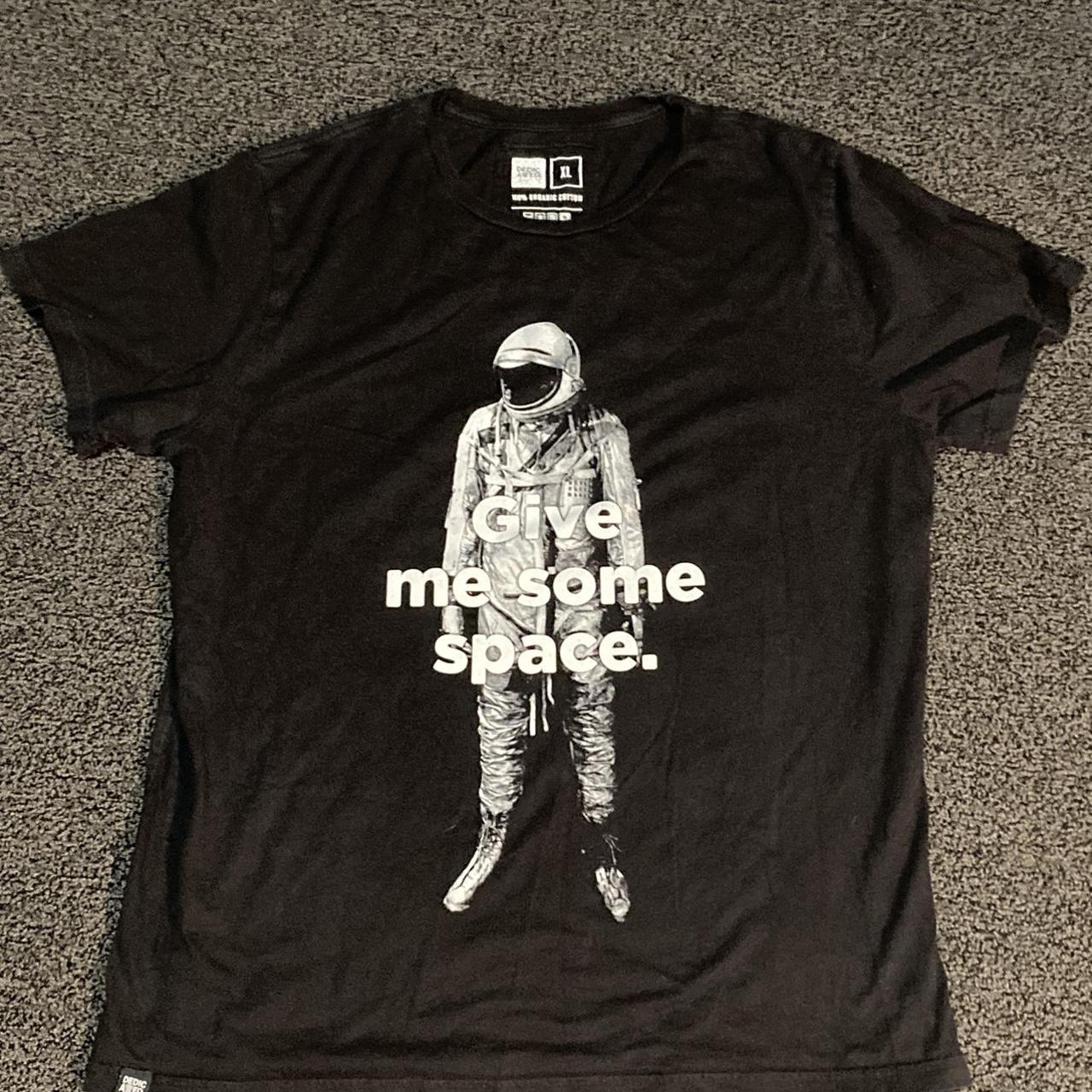 Black Spaceman Graphic. %100 cotton. Print is great... - Depop