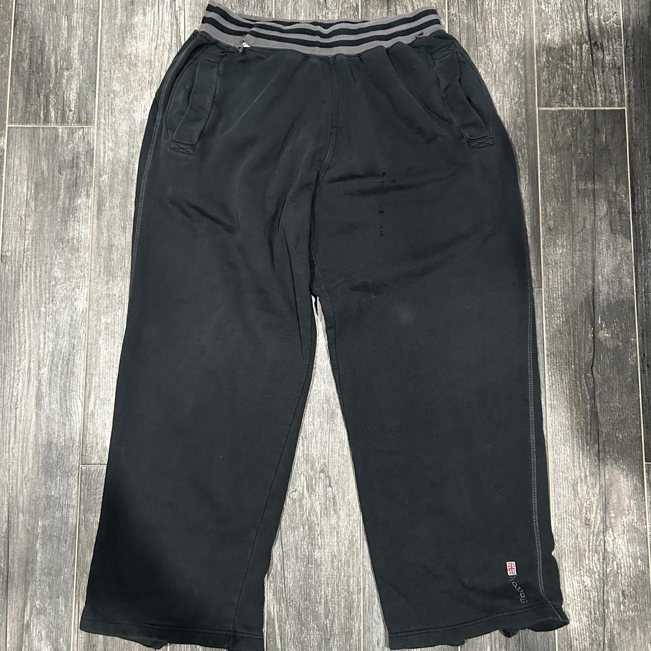 Vintage 90s Wide Leg Reebok Sweatpants XL - Depop