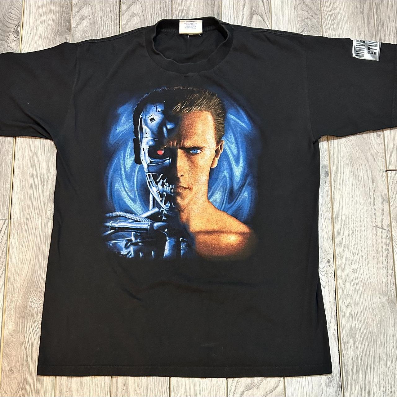 Vintage Universal Terminator 2 Promo T Shirt “I Told... - Depop