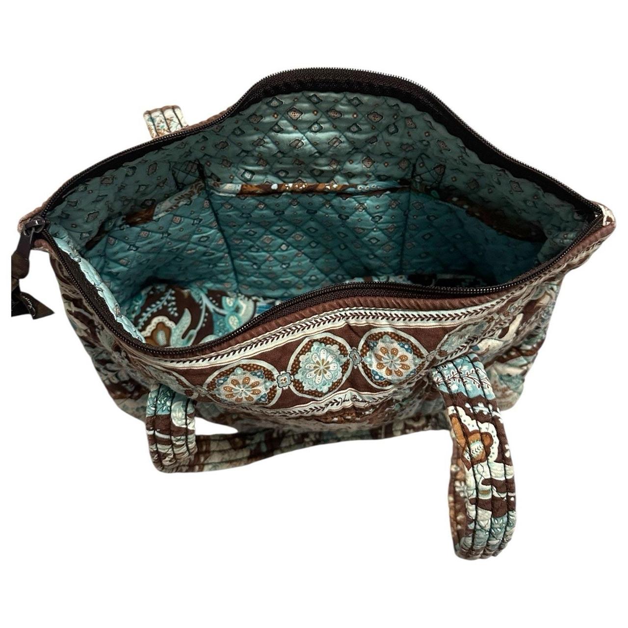 Vera Bradley Java Blue Pattern Villager Tote... | Depop