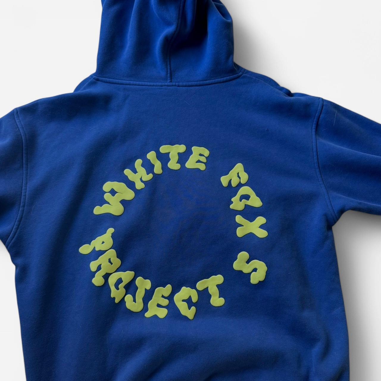 Royal blue white fox jumper SIZE S/M (I’m a size xs... | Depop