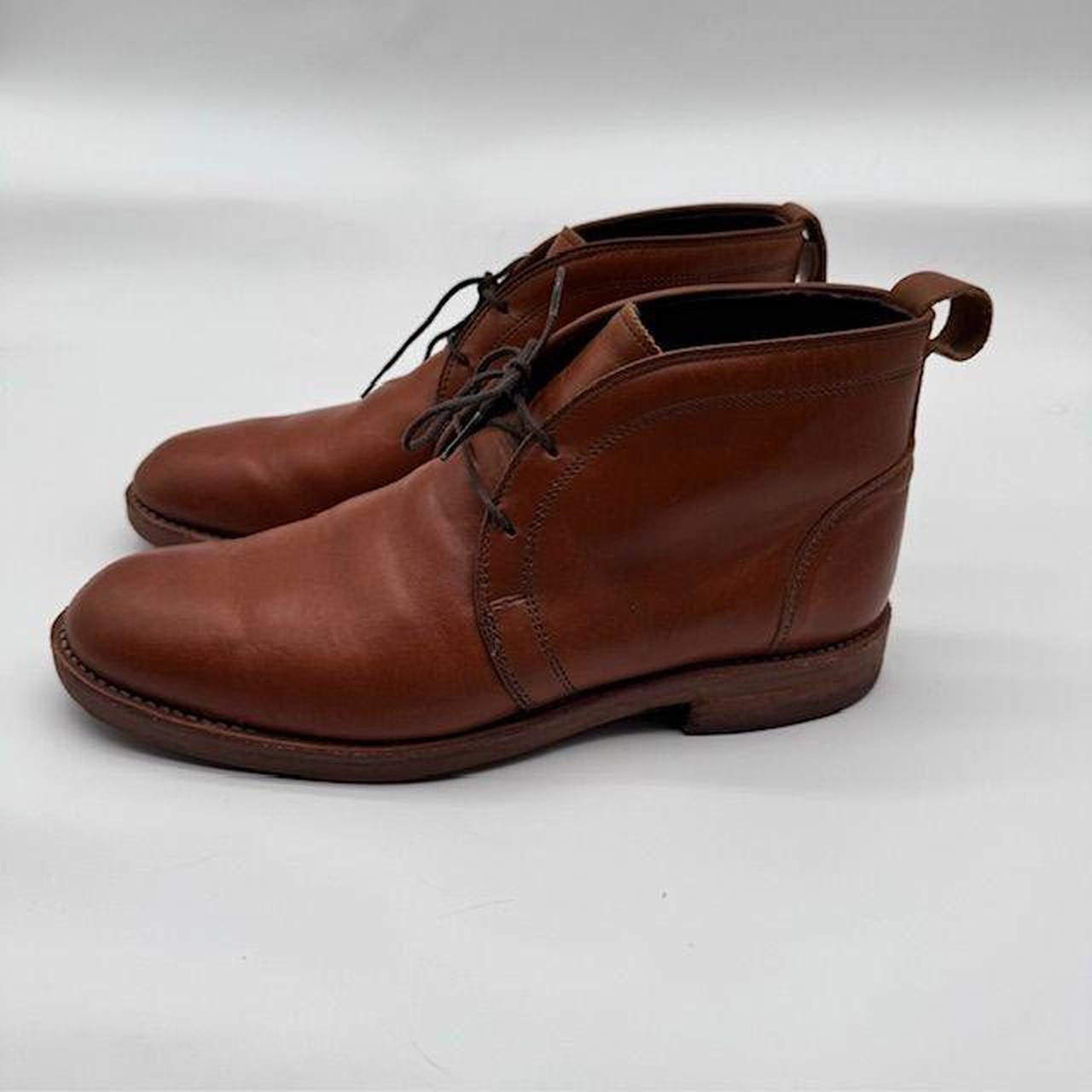 Allen Edmonds Men's Brown Leather Chukka Boots... - Depop