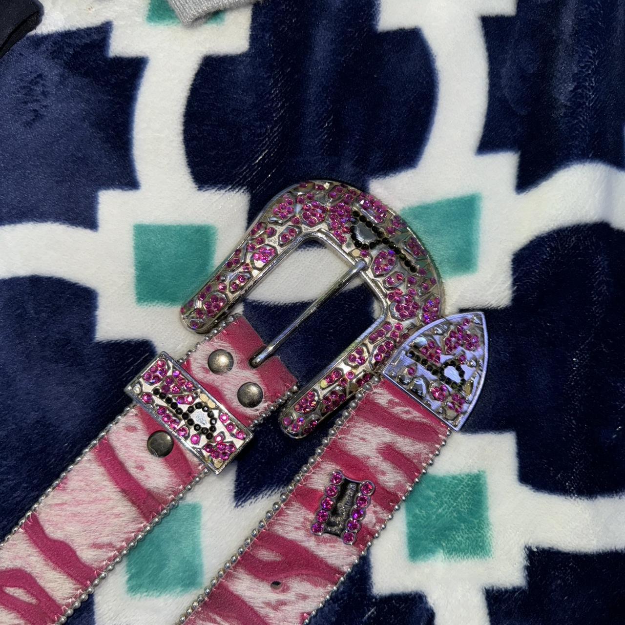 Pink bb belt for the low size 38 #bbsimons - Depop