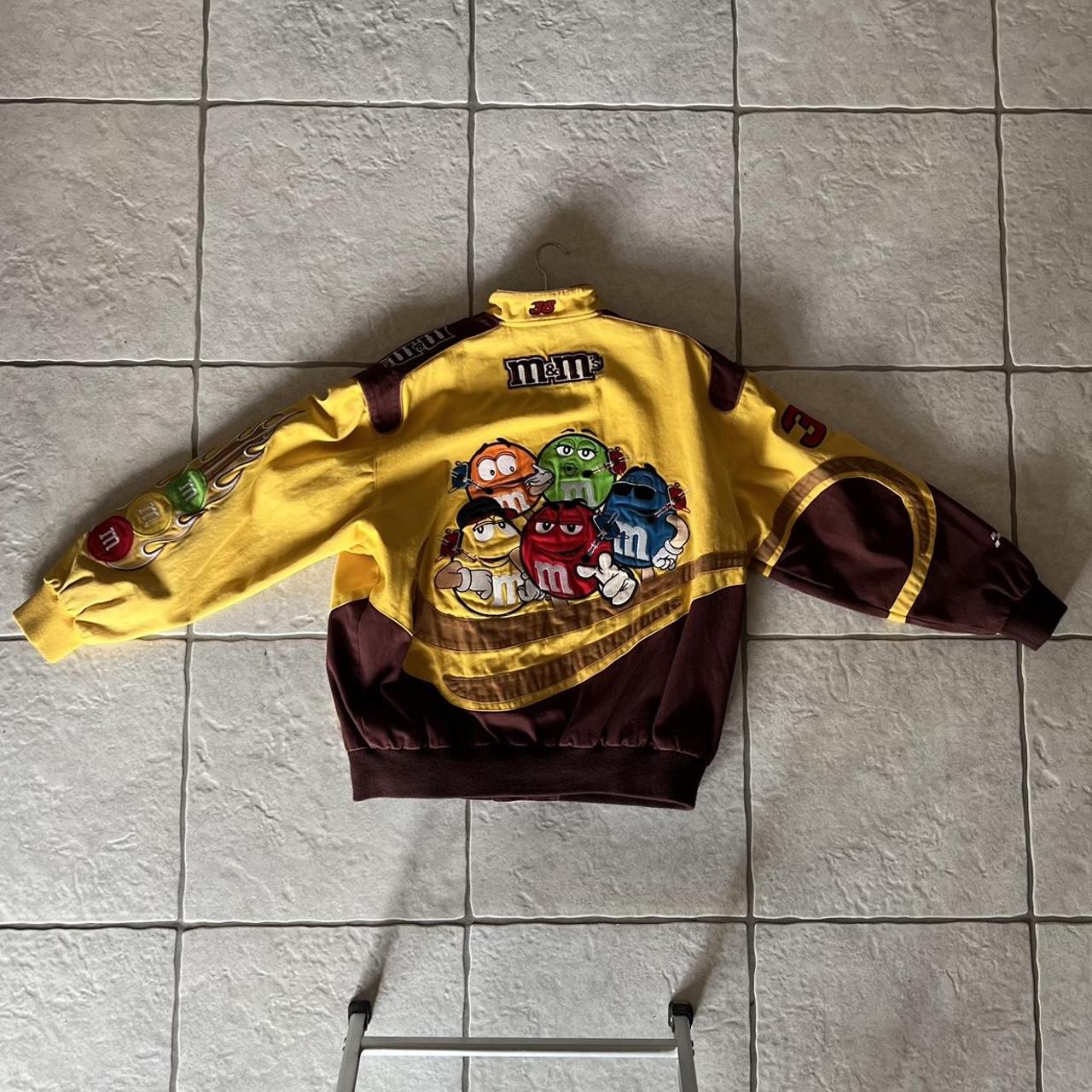 Embroidered M&M race jacket. Vintage. Bought for... - Depop