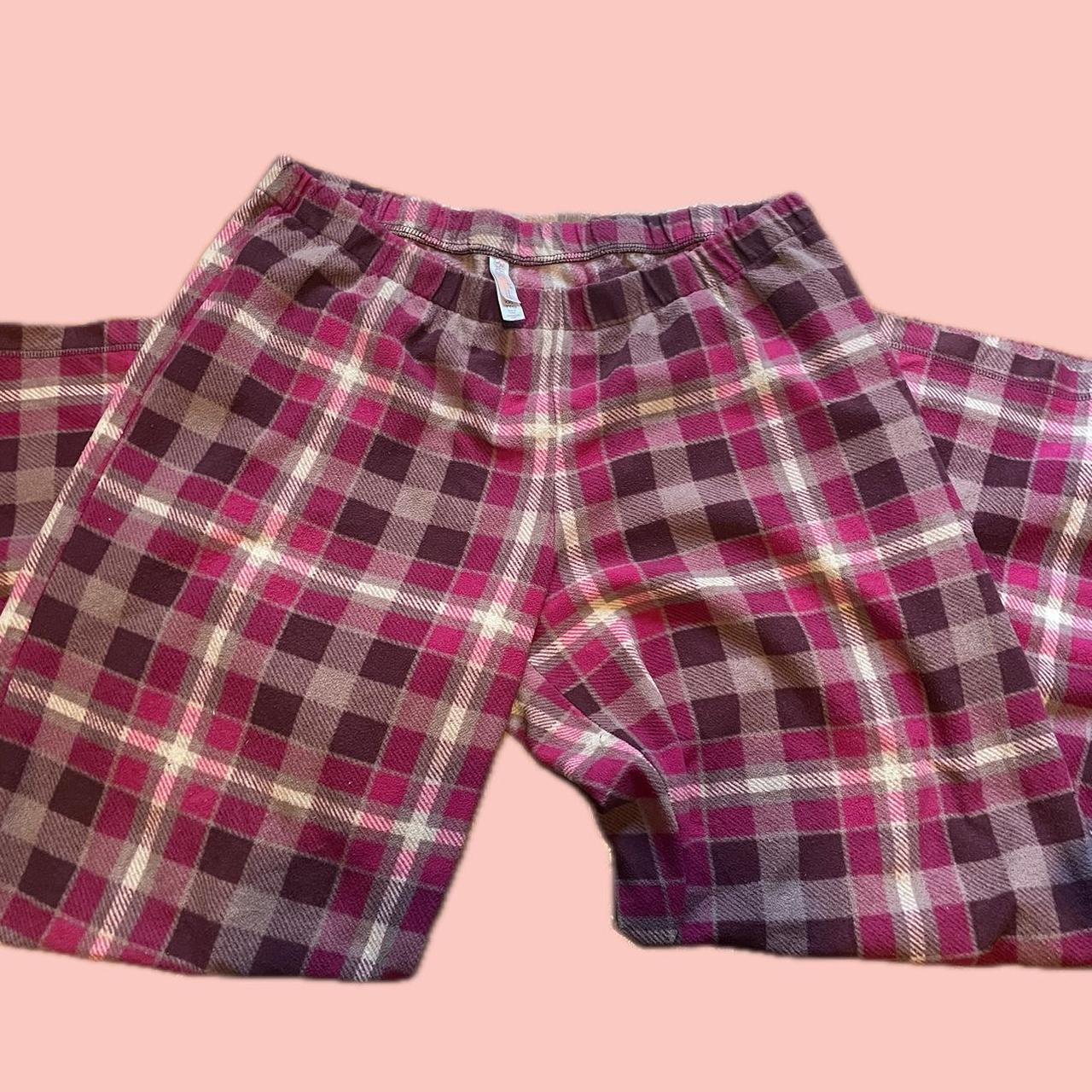 xxl cute plaid pink pajama pants very comfy :) - Depop