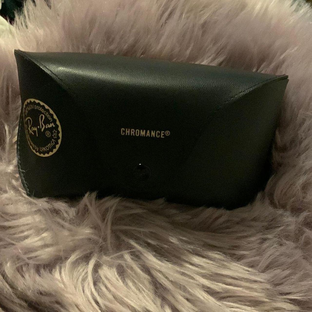 Ray-Ban Chromance Black Eyeglass Case in Excellent... - Depop