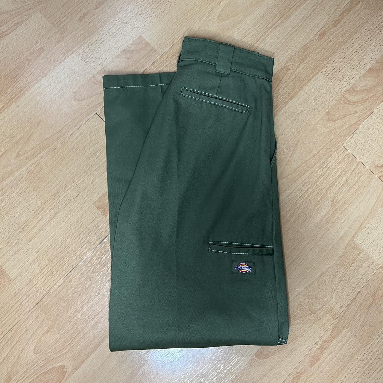Dickies Trousers (Khaki) W26 Straight leg (fits W28... - Depop