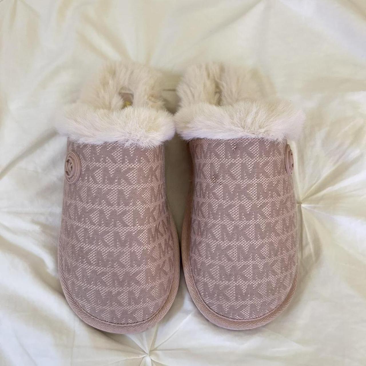 The cutest baby pink Michael Kors coquette fluffy... - Depop