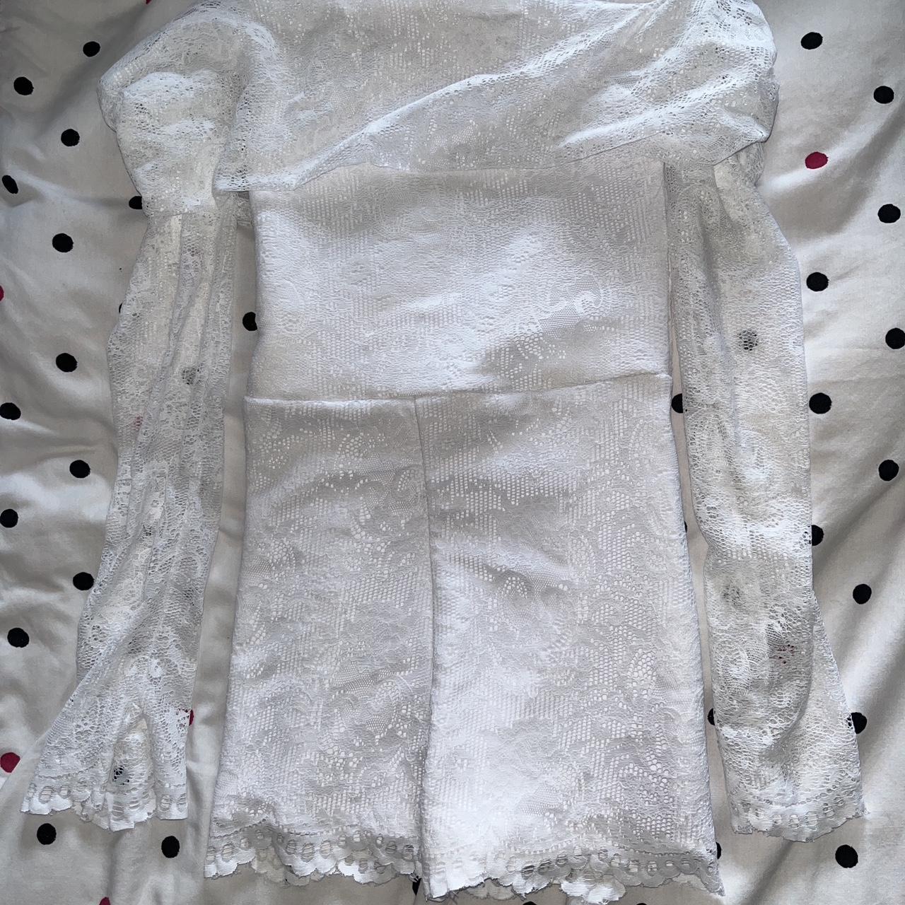 Tutti tutti official white lace playsuit Size... - Depop