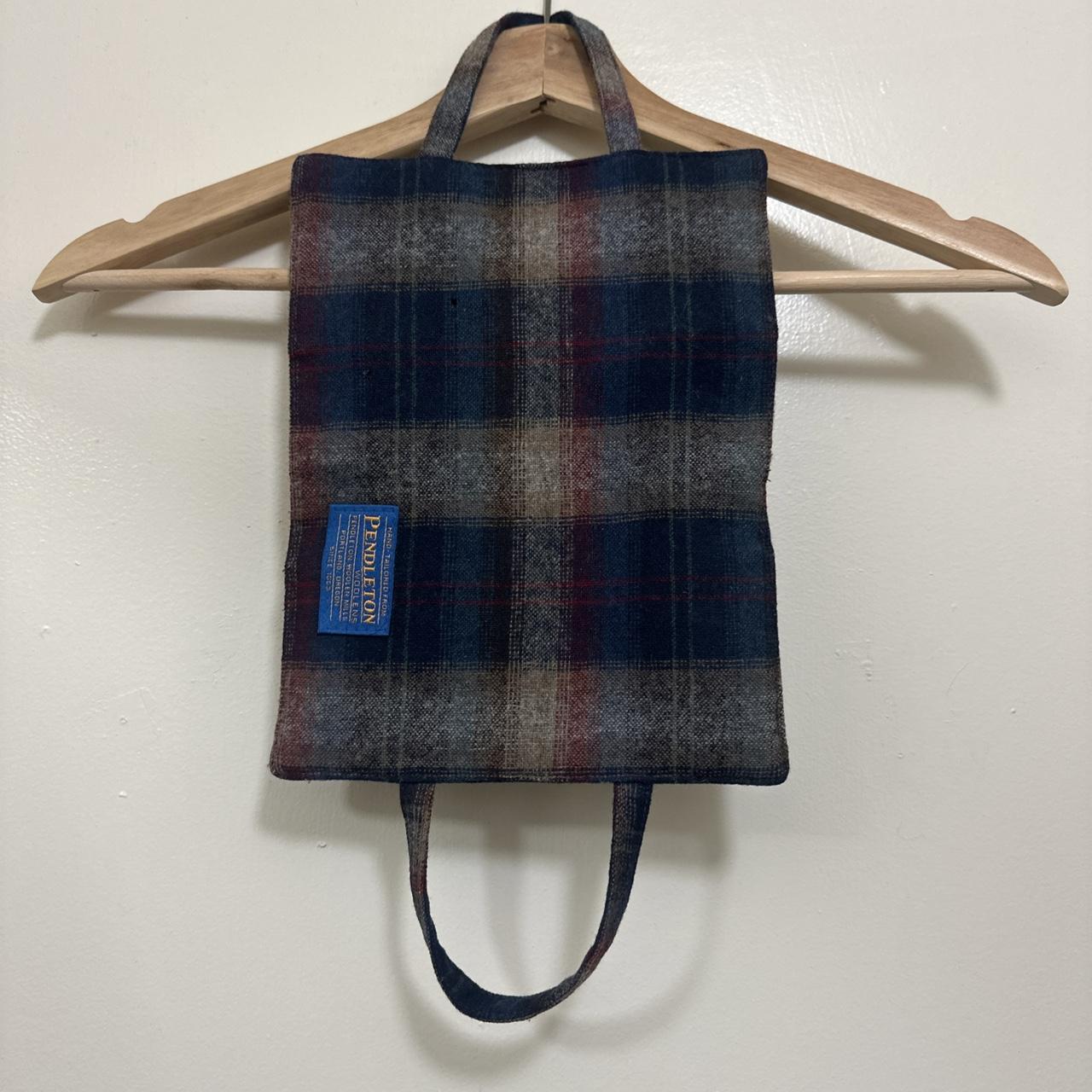 Unique 5 by 8 inch wool book cover /holder plaid... - Depop