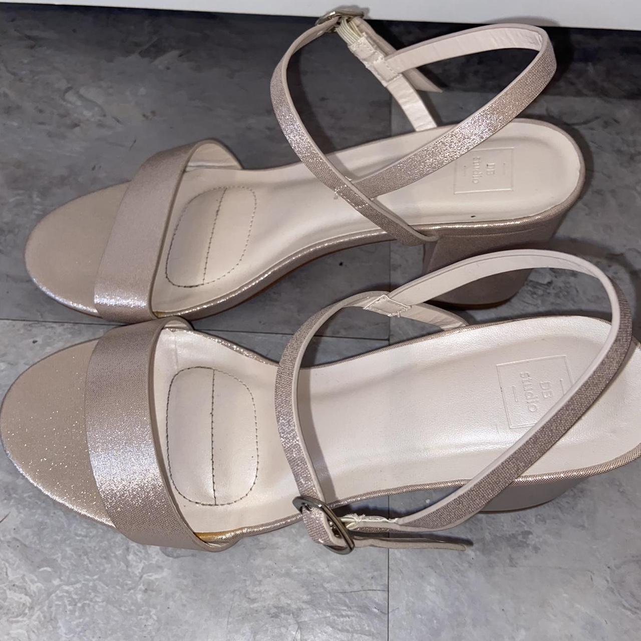 Women's Pink and Cream Courts | Depop