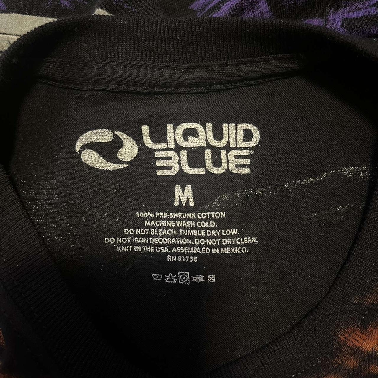 AOP liquid blue gargoyle t shirt No flaws never worn... - Depop