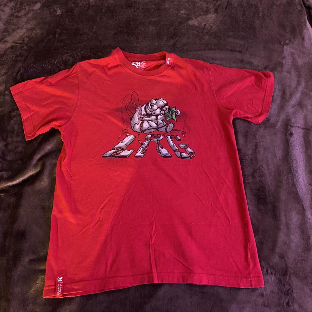 LRG skate shirt jnco type design size L - Depop