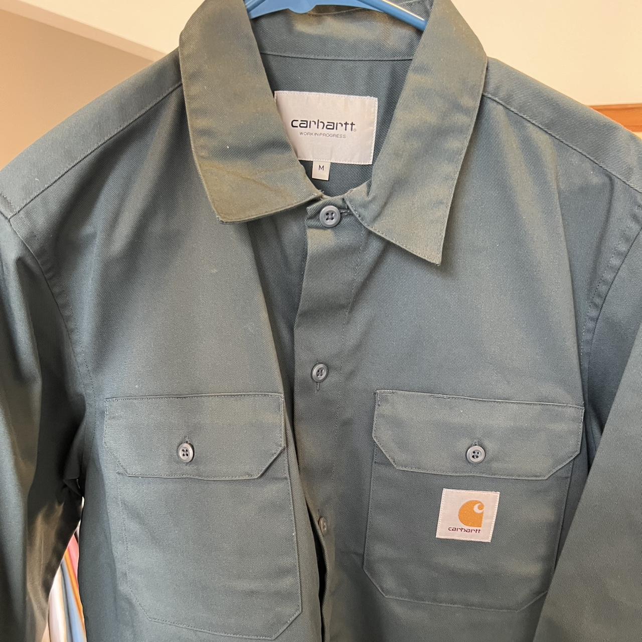 Carhartt dark green work shirt - unworn #carhartt | Depop