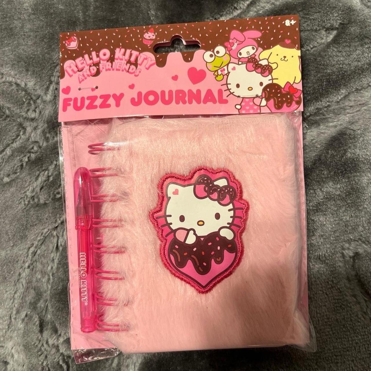 Brand new hello kitty fuzzy journal bday... - Depop