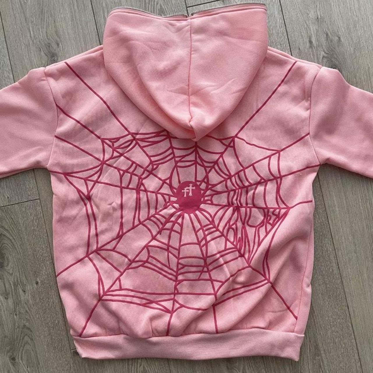 PINK SPIDER WEB JACKET (Y2KSIN) 🕷️ #spider... - Depop