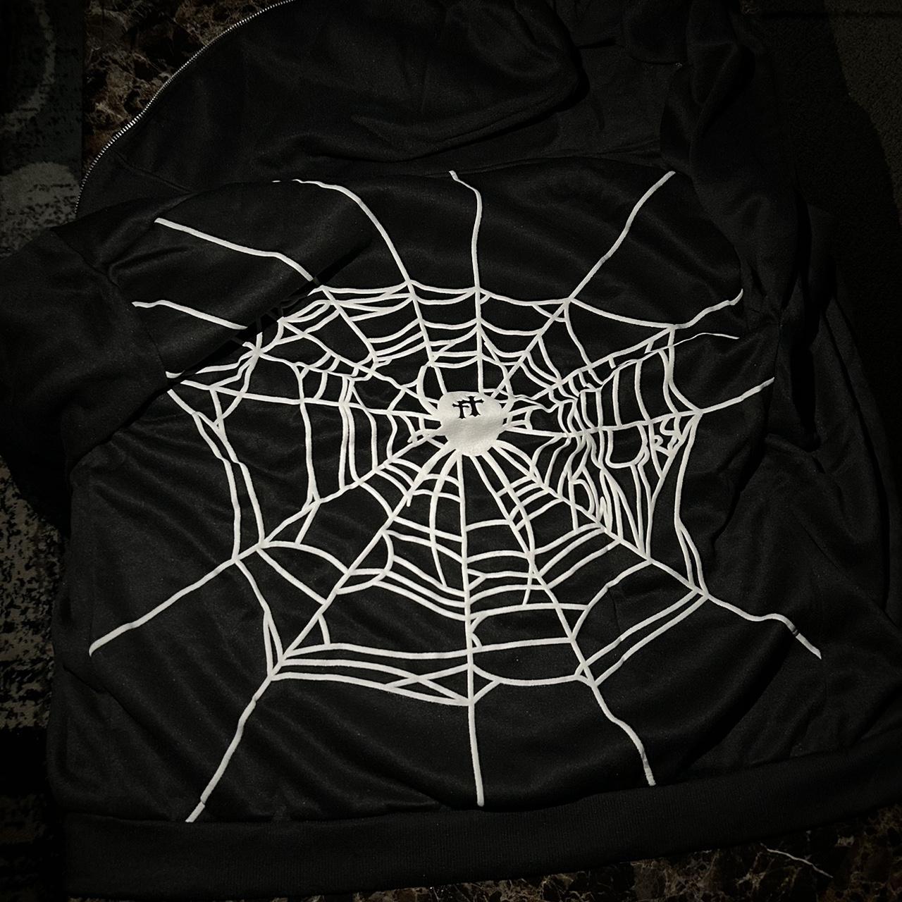 SPIDER WEB JACKET (BLACK) (Y2KSIN) 🕷️ #spider... - Depop