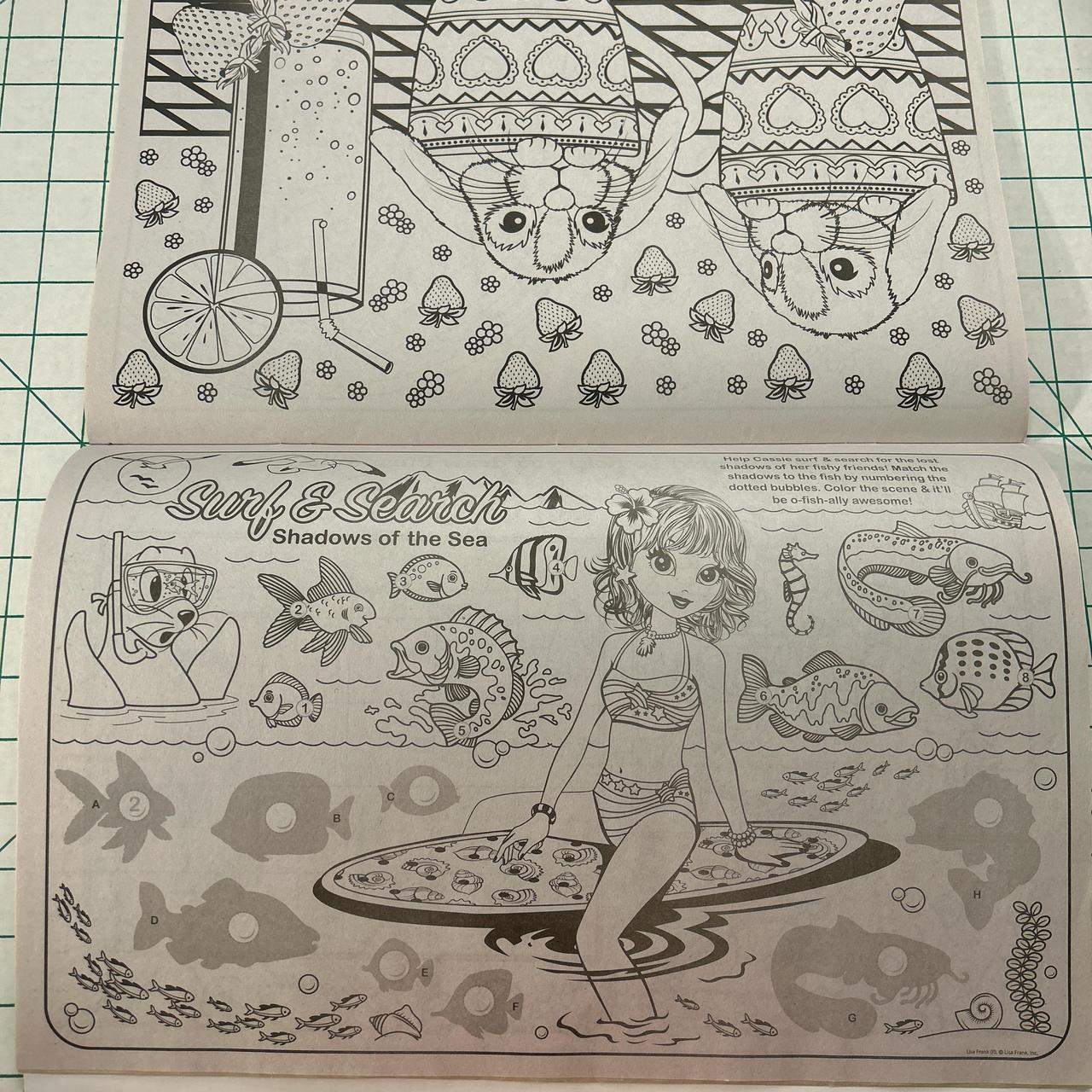 Lisa Frank coloring book brand new never drawn in. #24 - Depop