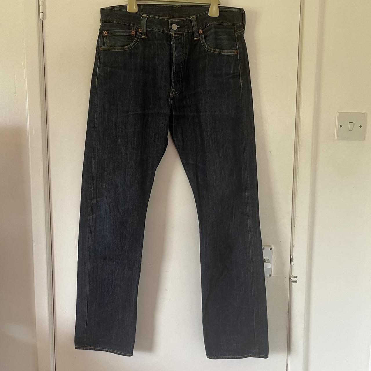 Levi’s Dark Blue 501 Jeans Waist 32” | Length... - Depop