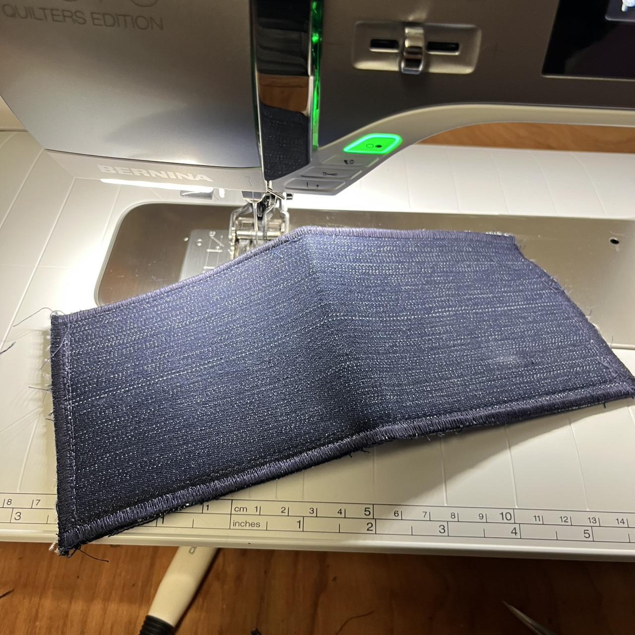 raw denim wallet with coin pockets and card holders... | Depop