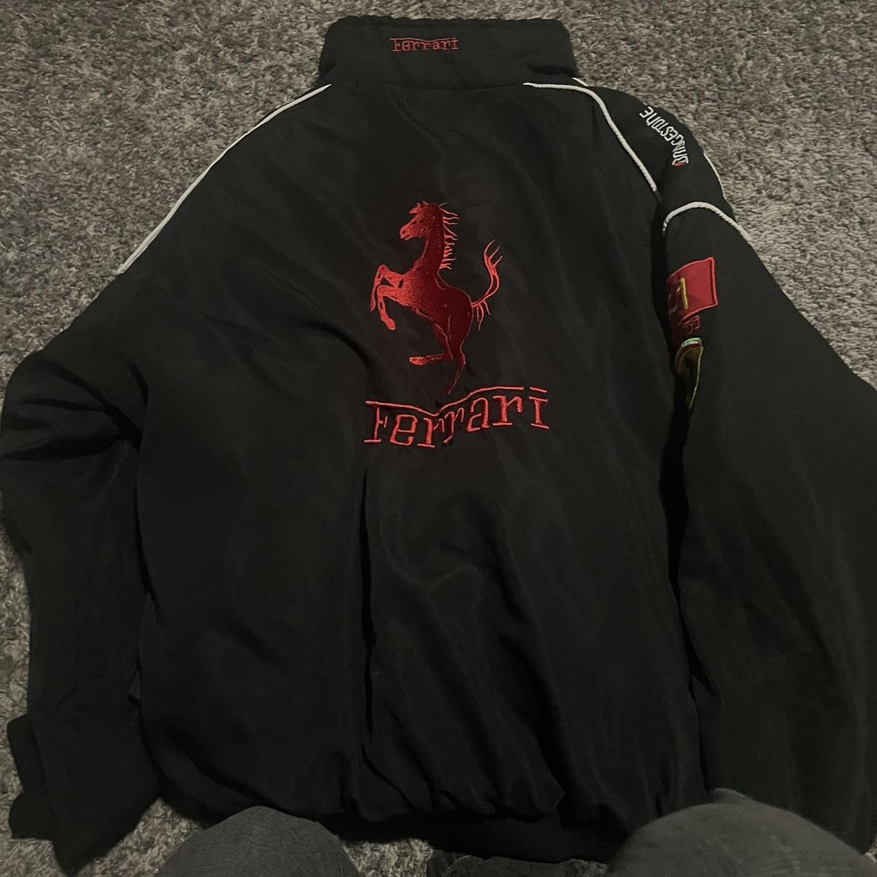 Vintage Ferrari Jacket message before buying - Depop