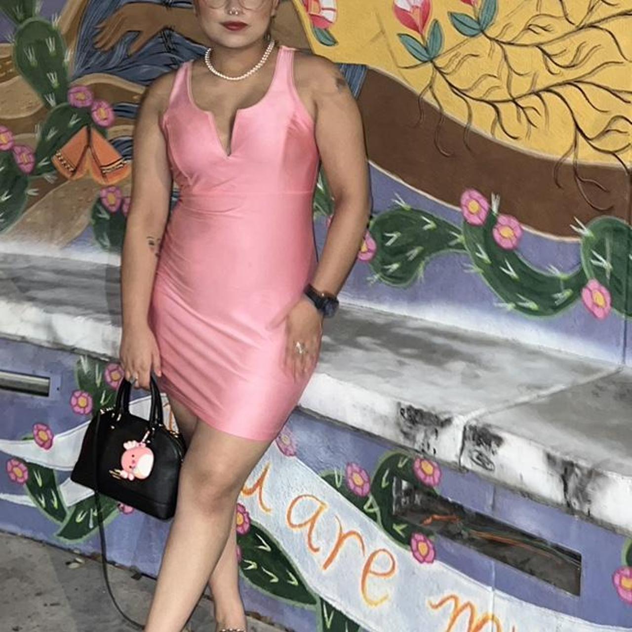 Barbie pink mini dress - Depop