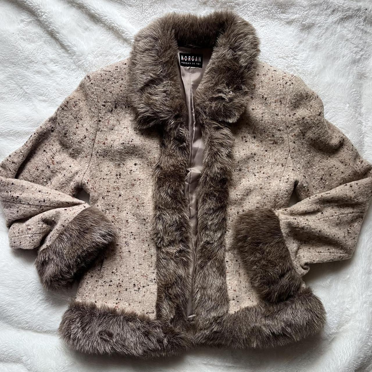 japanese fur coat ♡ ミ☆ colour : brown/tan ミ☆... - Depop