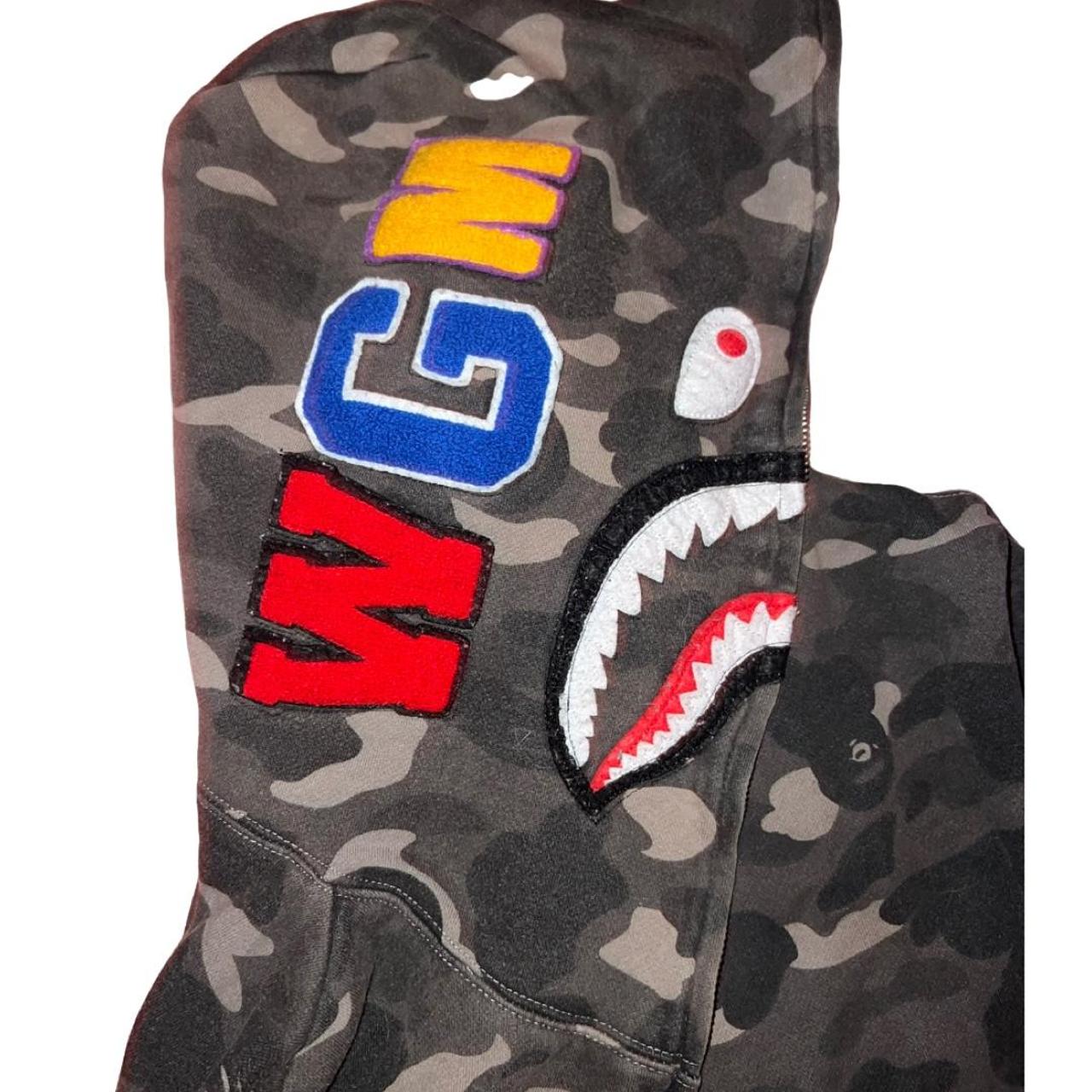 Grey Bape zip up hoodie Worn but nothing wrong with... - Depop