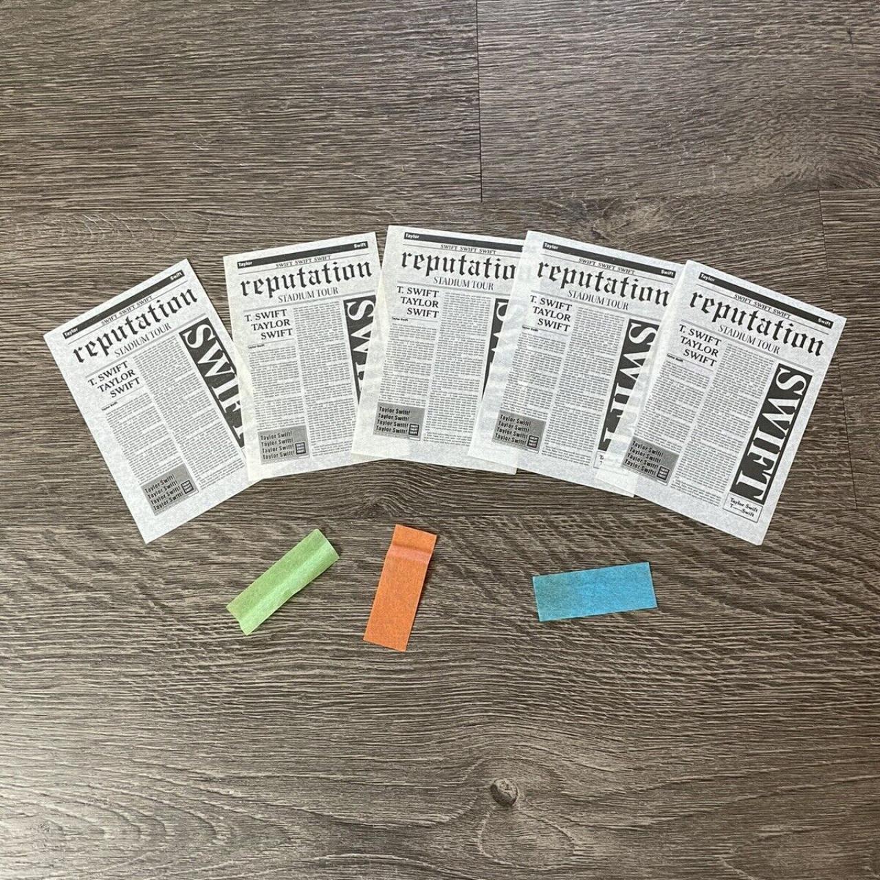 Taylor Swift Reputation Tour 5 Newspaper Confetti... | Depop