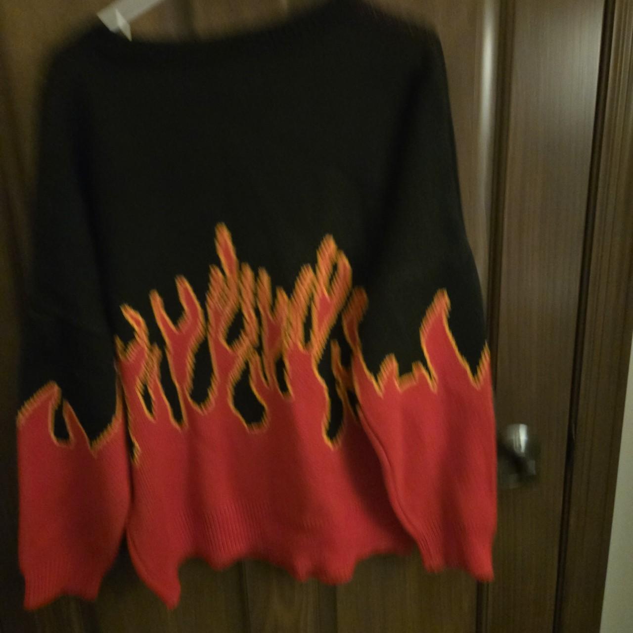 MEDIUM fire sweater - Depop