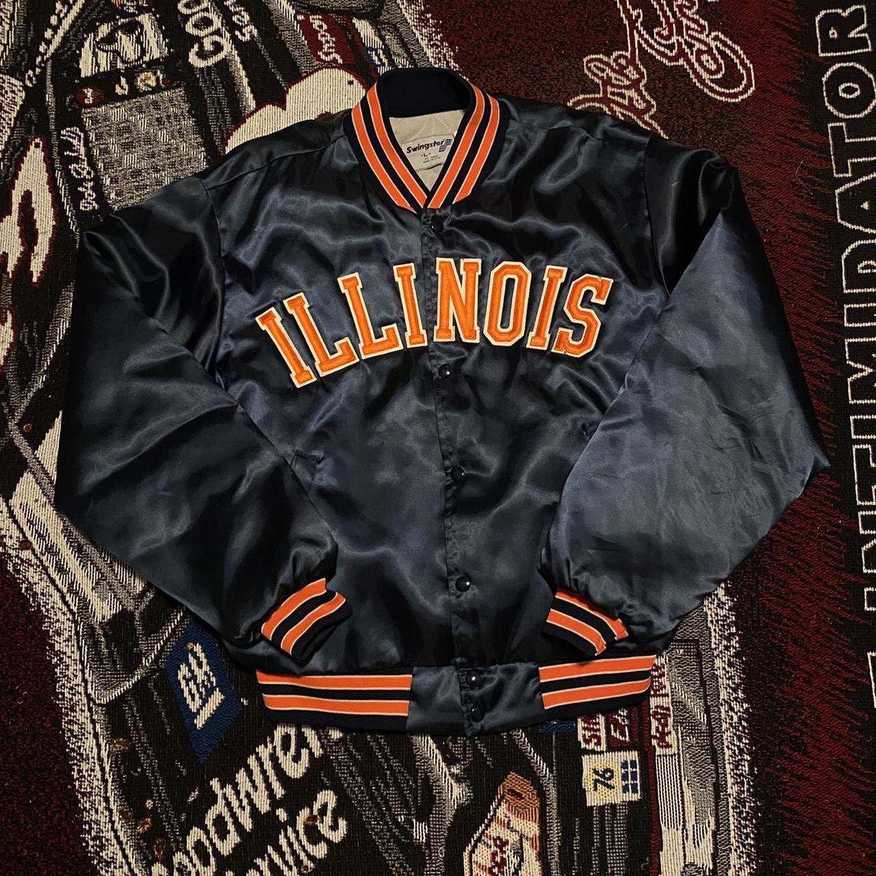Vintage 90s Illinois Jacket Size: L Very good... - Depop