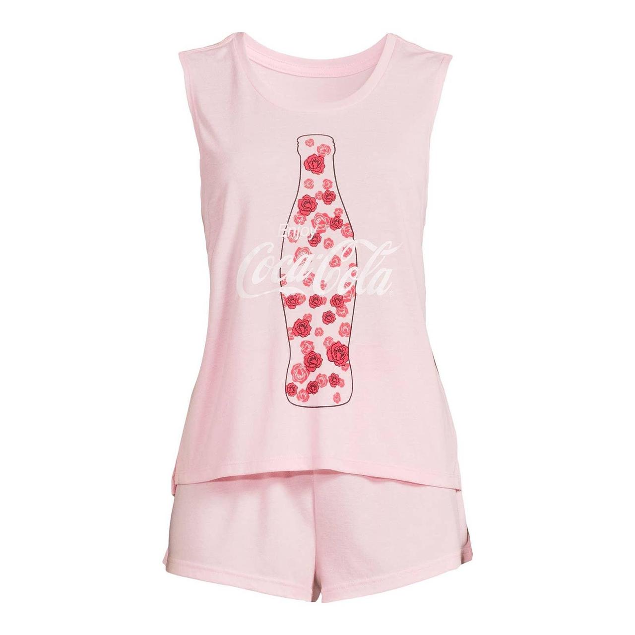 Coca Cola Women's and Women's Plus Tank Top, Shorts... - Depop