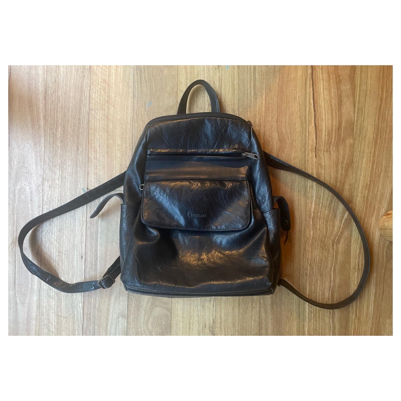 Pineland Vintage Backpack (feels like leather) Very... - Depop