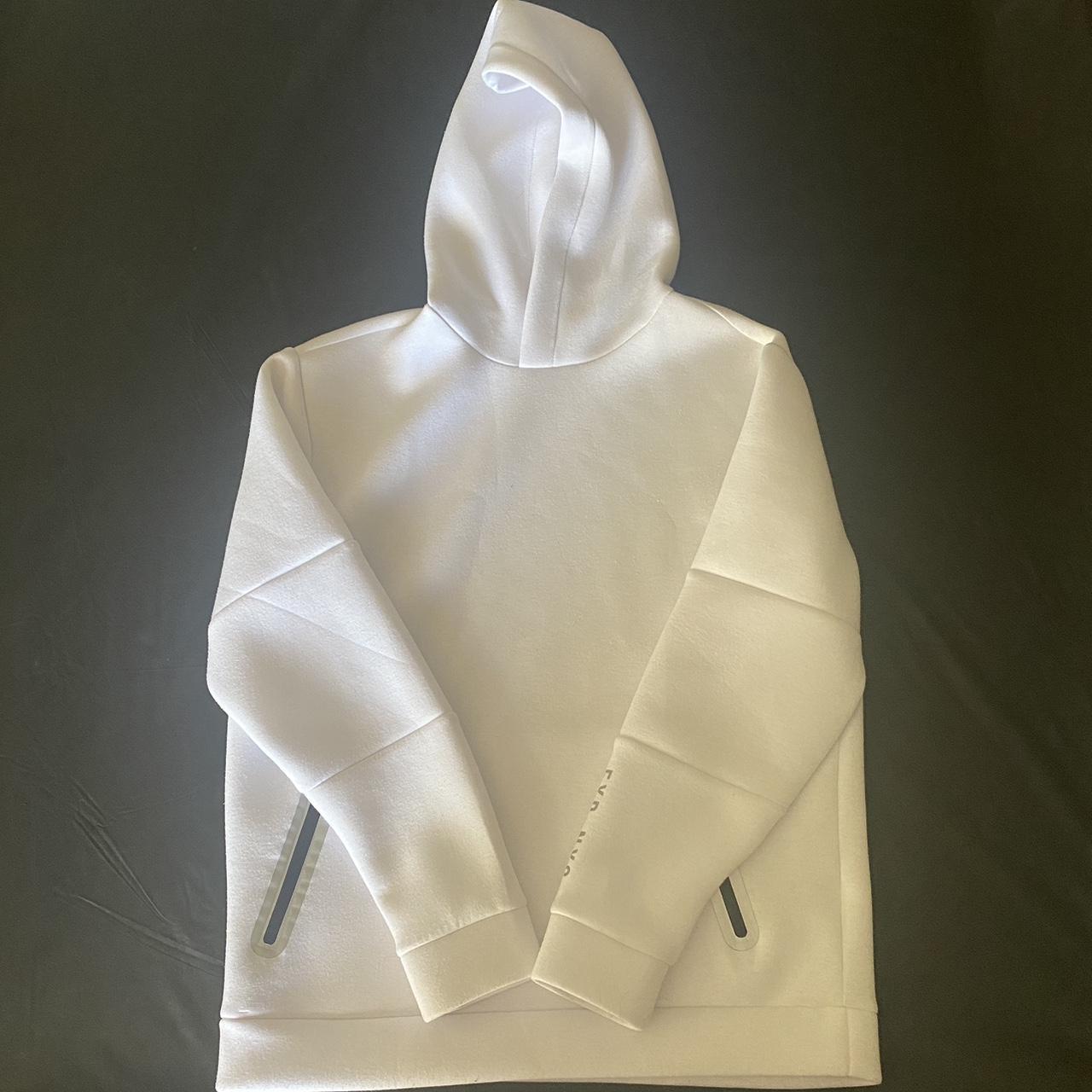 White Express hoodie. Really nice comfy material, no... | Depop