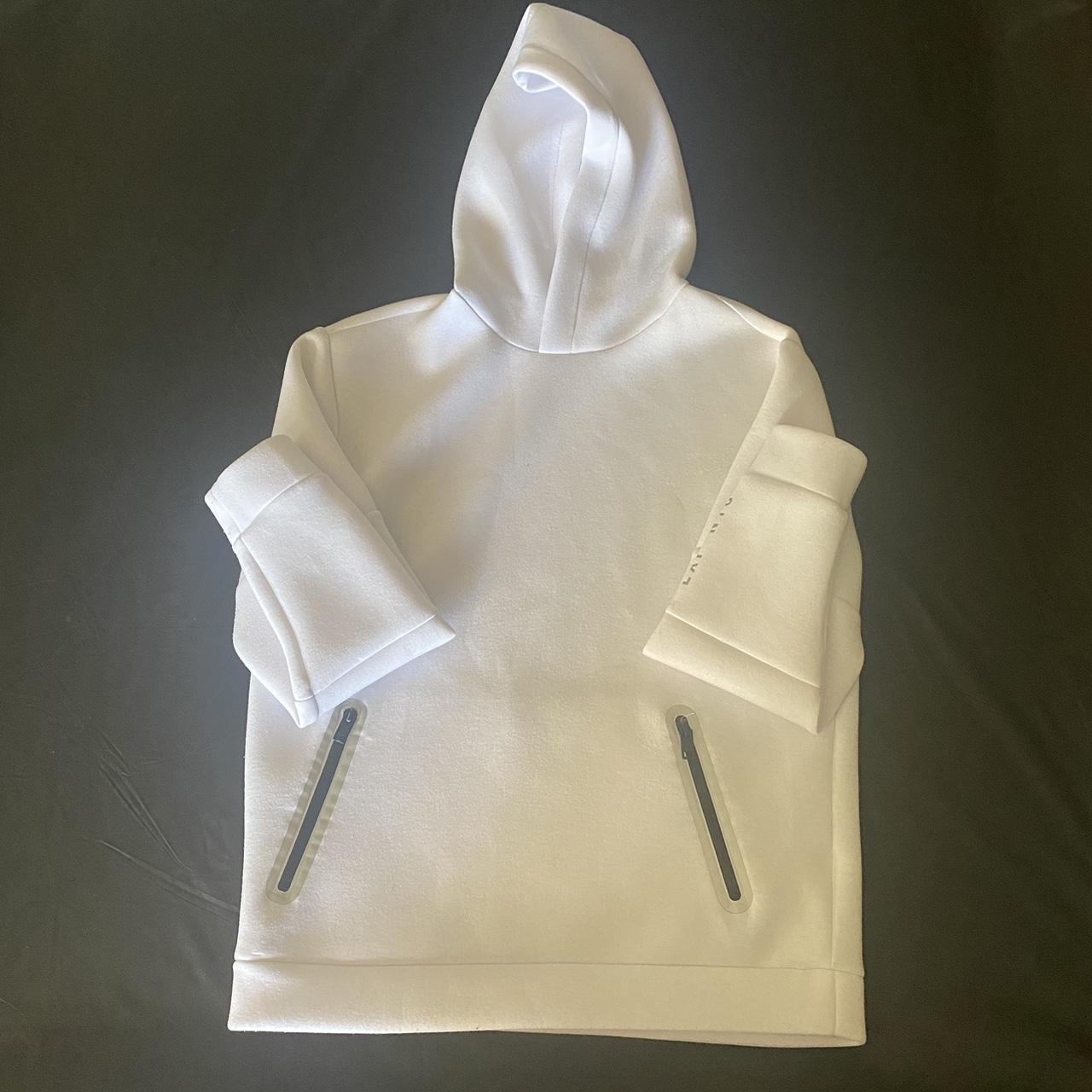 White Express hoodie. Really nice comfy material, no... | Depop