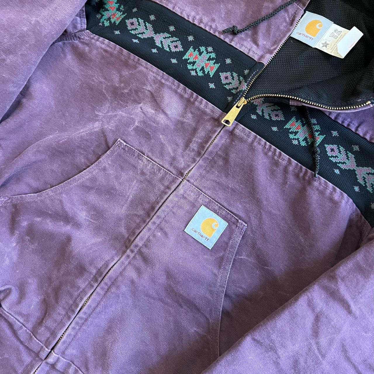 90's Carhartt aztec jacket JR0057 insane fadee with... - Depop