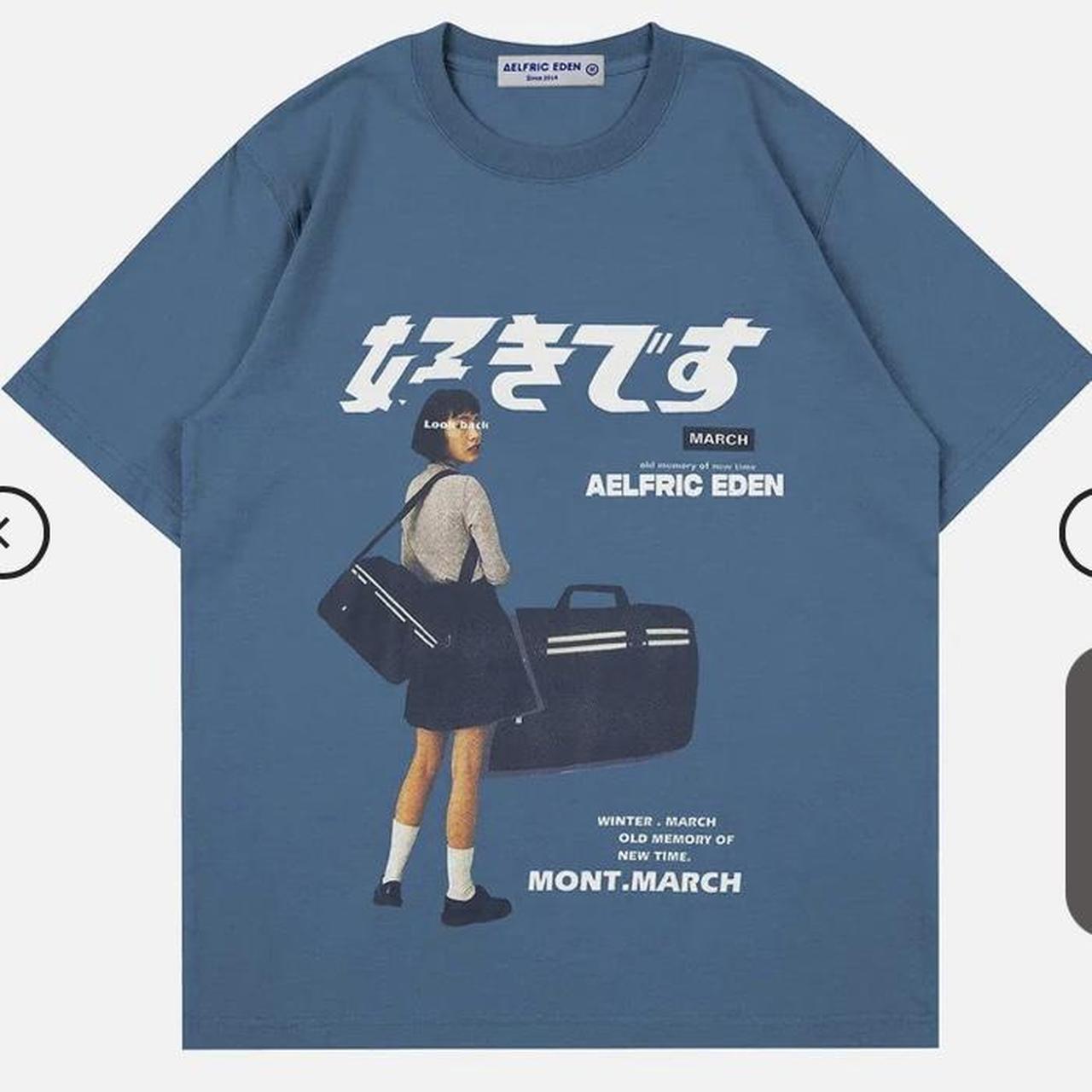 Aelfric Eden Streetwear Blue Shirt barely worn unisex - Depop