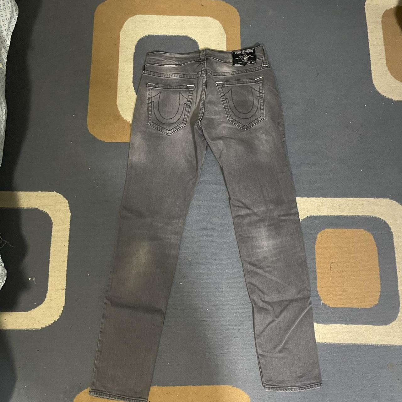 Grey True Religion Jeans - Depop