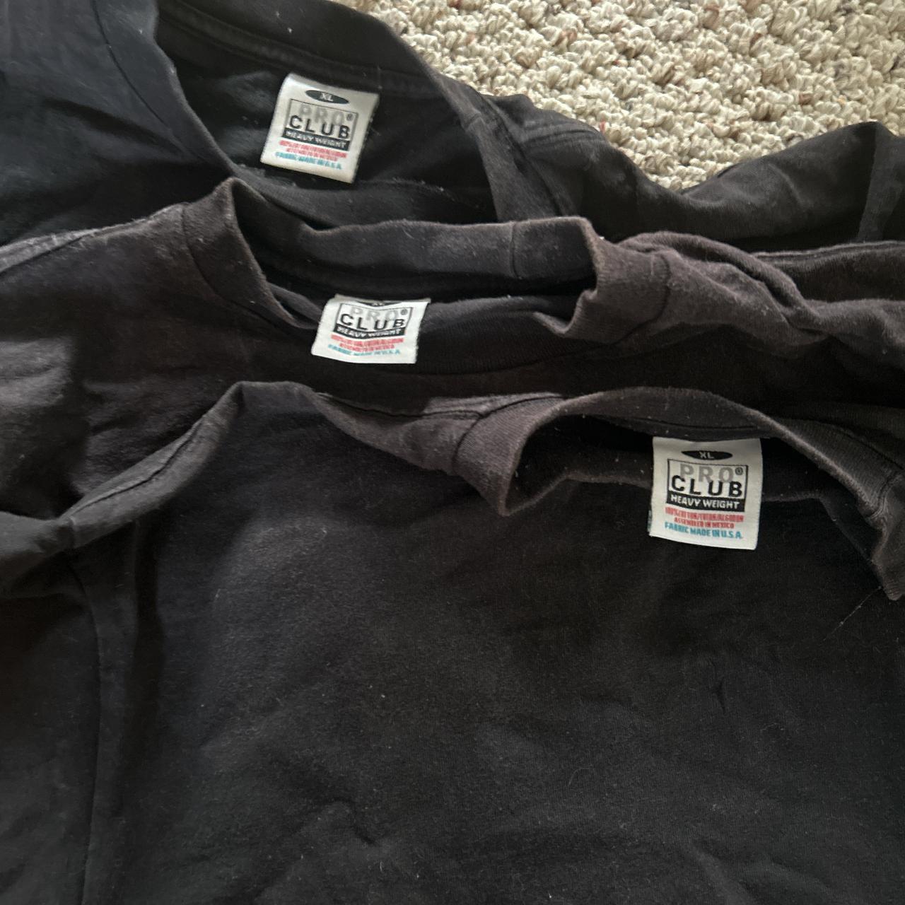 3 black xl pro clubs - Depop