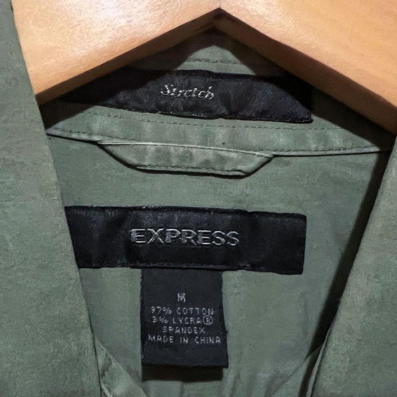 Express Men's Green Shirt | Depop
