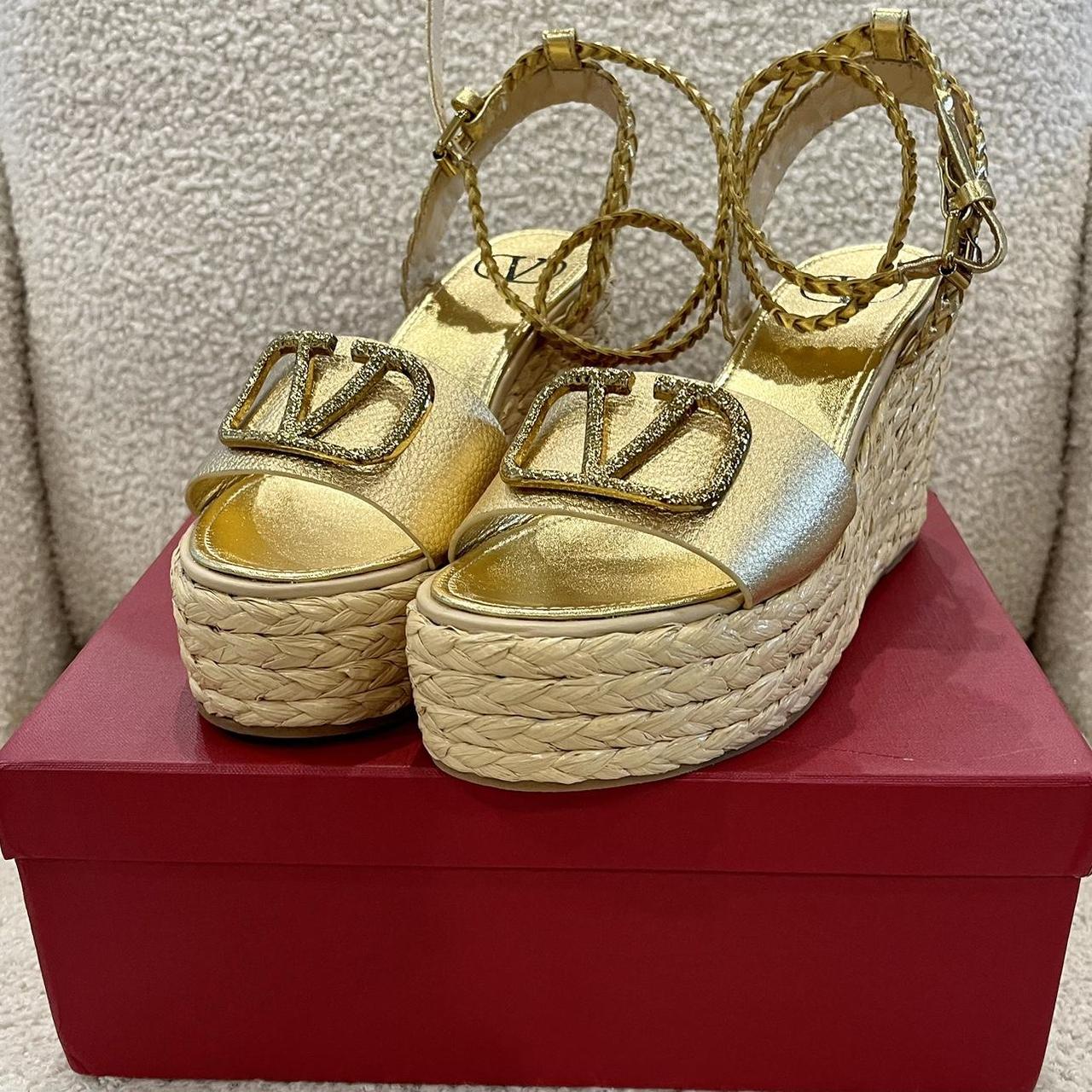 Valentino wedge sandals - Depop
